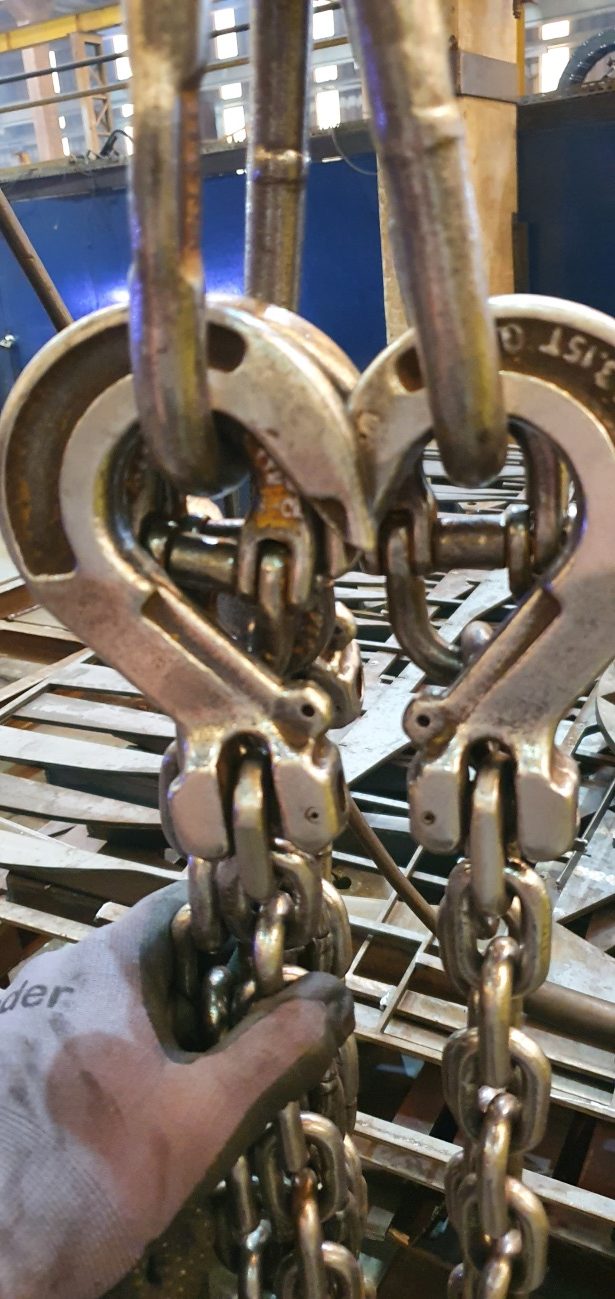 Inspeção de lingas de correntes - Tercabo